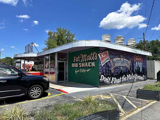 The exterior might look humble, but inside these walls lies barbecue greatness that's been perfecting its craft for decades of deliciousness.