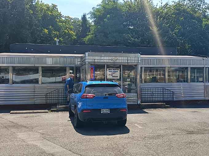 That gleaming silver exterior isn't just for show; it's a promise of the breakfast magic waiting inside.