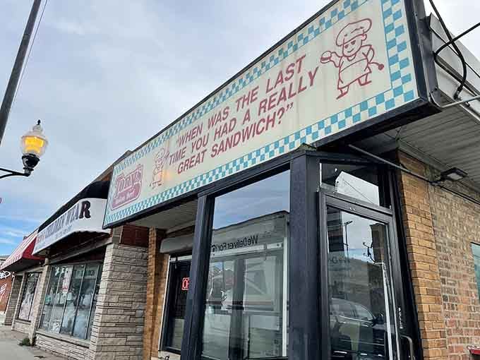 "When was the last time you had a REALLY great sandwich?" Tony's storefront asks the eternal question every Chicagoan must answer.