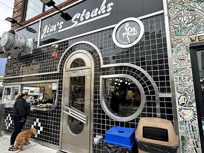 Even the dog knows this is where the magic happens, patiently waiting for someone to drop a morsel.