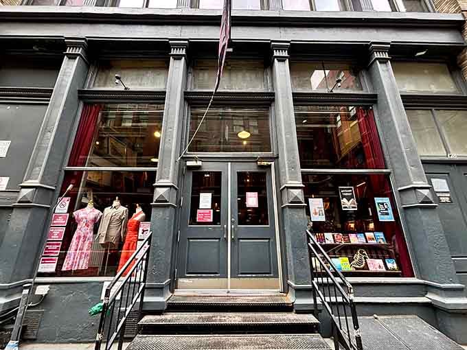 Street-side sanctuary for book lovers: where weathered facades hide treasures that never go out of style.