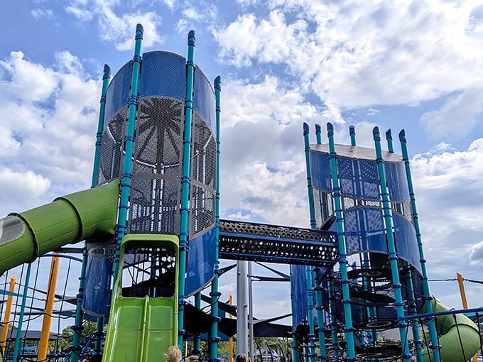 When playground equipment starts looking like it belongs in a sci-fi movie, you know someone's doing something right.