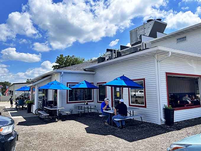 The unassuming exterior of Goldie's might fool you, but locals know this modest white building houses Iowa's most celebrated pork tenderloin sandwich.