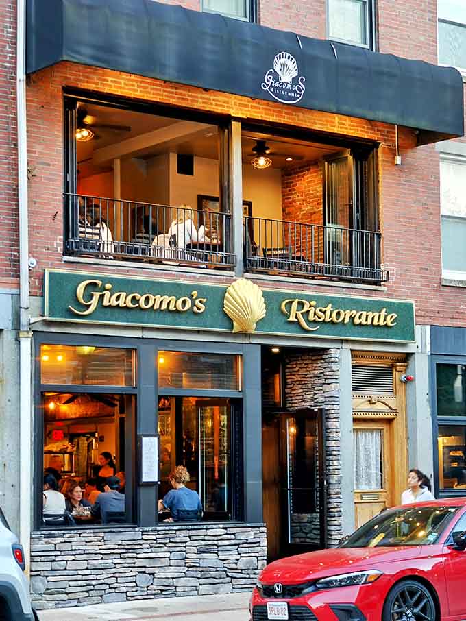 That green and gold sign isn't just decoration; it's a beacon calling pasta pilgrims home to North End bliss.