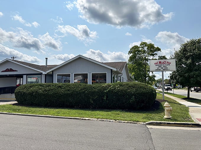 That classic roadside sign promising pies and comfort food is basically a beacon of hope for hungry travelers.