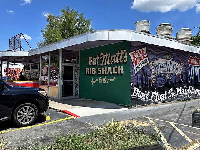 The colorful exterior promises exactly what's inside: bold flavors, zero pretension, and memories in the making.