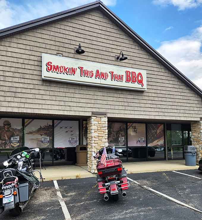 Where motorcycles and minivans share parking spaces, you'll find barbecue democracy in action &ndash; great smoke knows no social boundaries at this Northern Kentucky gem.
