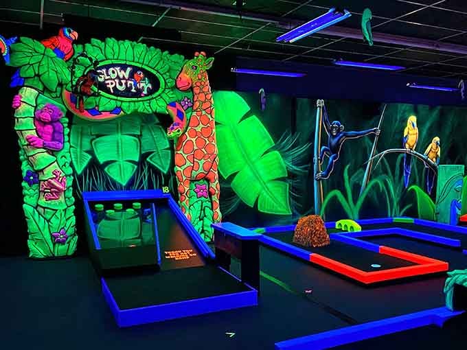 From the outside, it looks like any suburban storefront, but inside awaits a fluorescent wonderland that defies expectations.