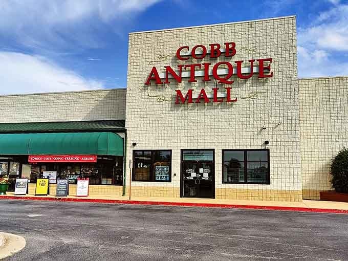 That unassuming exterior hides a wonderland of vintage treasures waiting to transport you through decades of American history.