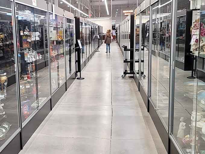 Those glass cases stretching into the distance? That's your entire Saturday disappearing, and you'll thank them for it.