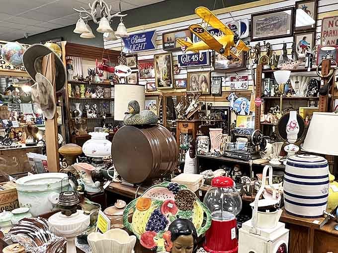 Treasure hunters paradise! Every surface holds potential discoveries that would make Indiana Jones trade his whip for a shopping basket.