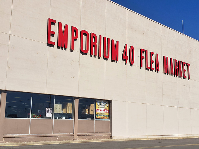 That bold red lettering isn't just a sign &ndash; it's a beacon calling bargain hunters to their happy place.