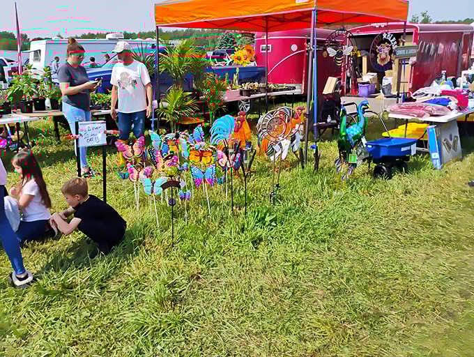 Where childhood wonder meets adult shopping power. These colorful garden ornaments prove that good taste and playful spirit aren't mutually exclusive.