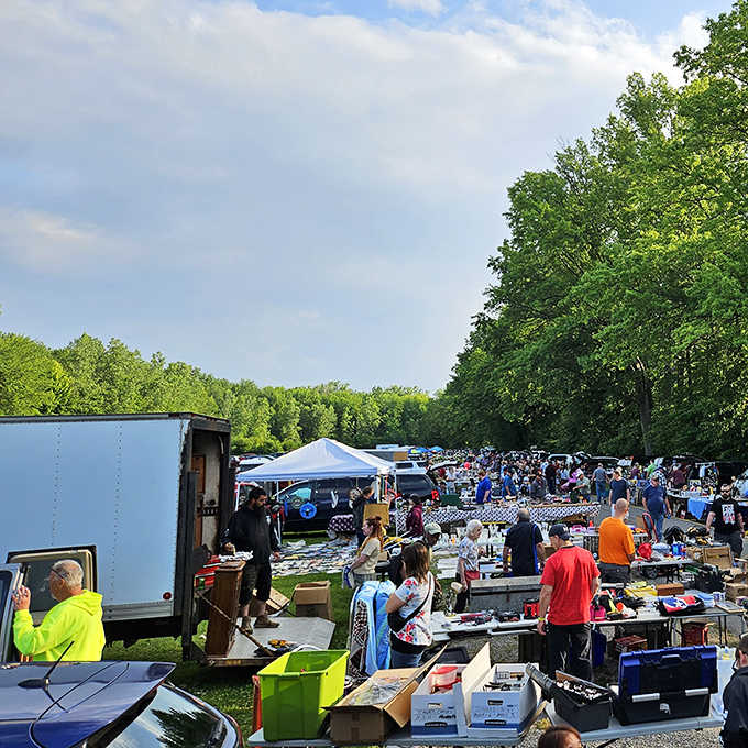Blue skies and endless tables transform ordinary Saturdays into treasure-hunting expeditions that rival any vacation destination you'd plan.
