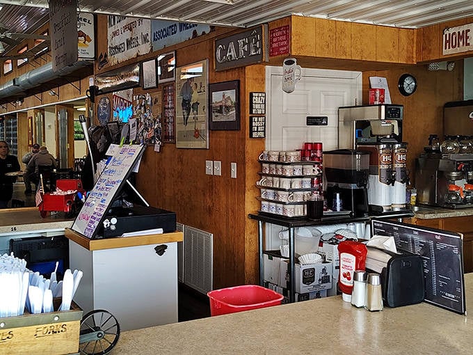 The market's cozy cafe serves as both refueling station and social hub, where treasure hunters swap stories over strong coffee and homestyle comfort food.