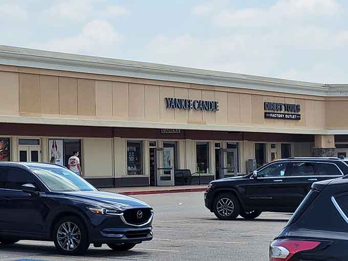 Yankee Candle's factory outlet means your home can smell like autumn year-round without bankrupting your candle budget.