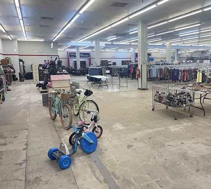 Wide aisles and endless possibilities make this the kind of place where time disappears faster than clearance items.