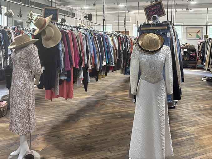 Mannequins sporting vintage finds prove that fashion really does come full circle, just with better price tags.