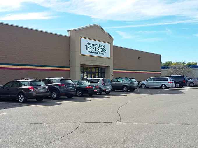 The parking lot often fills with treasure seekers, each car representing someone on their own personal scavenger hunt.