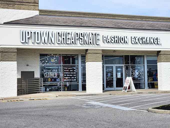 That storefront certainly looks like a haven for anyone who loves a good "treasure hunt" without the usual thrift store clutter.