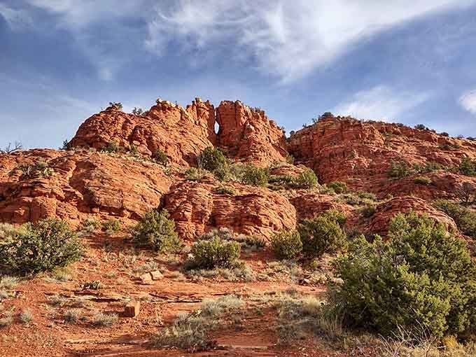 The approach to Red Rock State Park promises the kind of scenery that makes you question why you ever stayed indoors.
