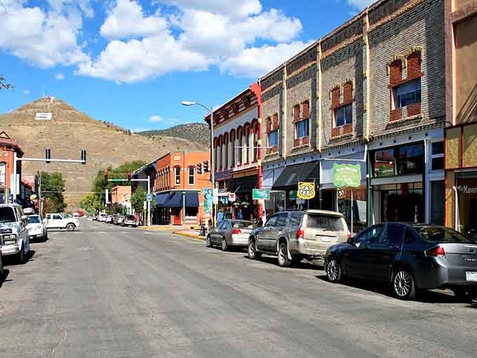 Downtown Salida's historic F Street looks like a movie set, except the coffee is actually good here.