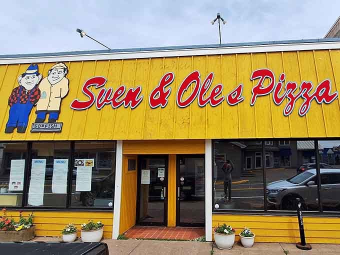 That cheerful yellow exterior isn't just a building, it's a beacon of hope for hungry travelers.