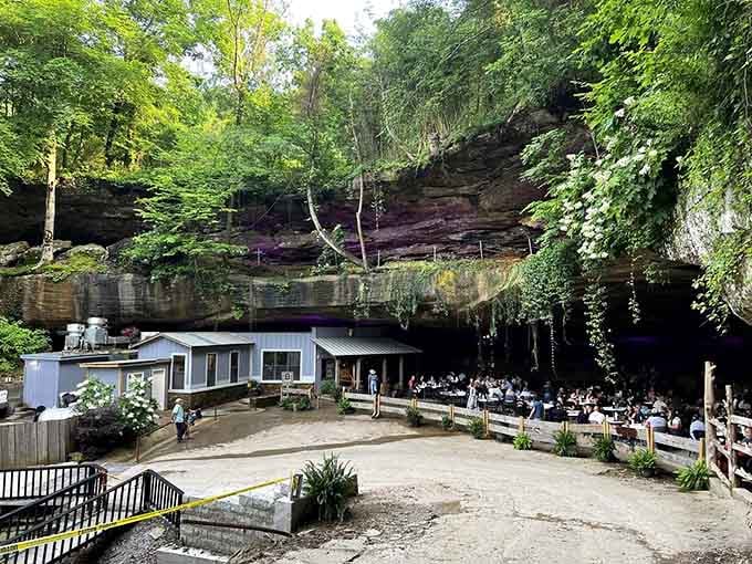 When your restaurant's roof is a million-year-old rock formation, you've officially won the location lottery.