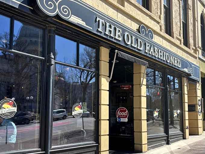 Those big windows aren't just for show; they're inviting you inside for Wisconsin's greatest hits on a plate.