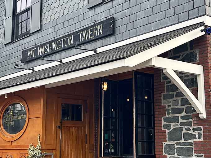 The stone and brick exterior of Mt. Washington Tavern welcomes you like an old friend who happens to make the best seafood in Baltimore.