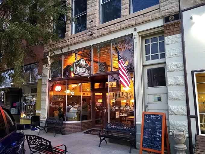 That historic storefront practically glows with promise, like finding a treasure chest on Main Street Florence.