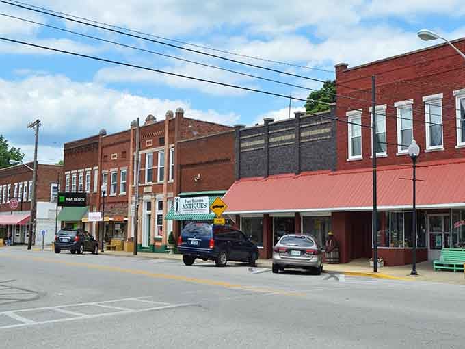 Classic American main streets don't get much more authentic than this charming stretch of historic storefronts and local businesses.