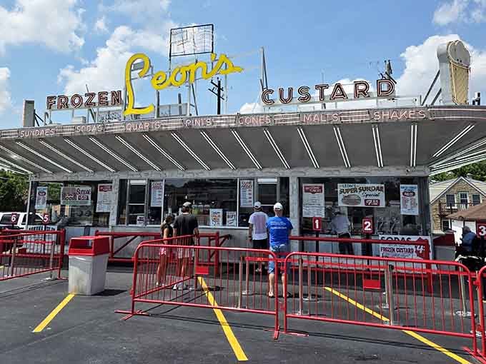 That futuristic-looking building with its space-age curves has been serving timeless custard since your grandparents were dating here.