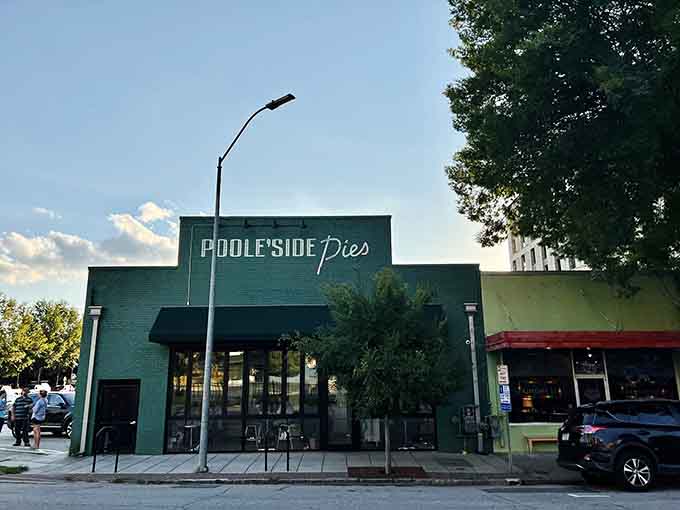 Poole's sits pretty on the corner like it's been waiting for you specifically, which is both charming and slightly unnerving.