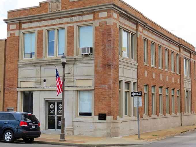 That American flag waving proudly says everything about hometown pride and enduring Main Street values.