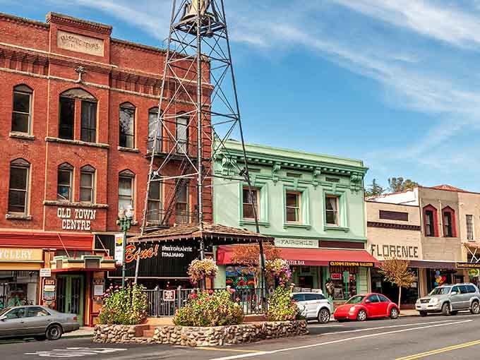Main Street's colorful storefronts prove that history doesn't have to be boring or beige to be authentic.