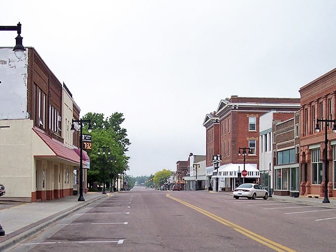 Downtown Worthington looks like someone built a time machine and decided the past had better architecture than we do.