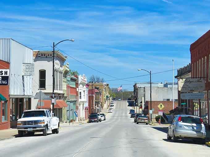 Main Street whispers stories of simpler times, where $525 rent isn't a typo but a ticket to small-town bliss.