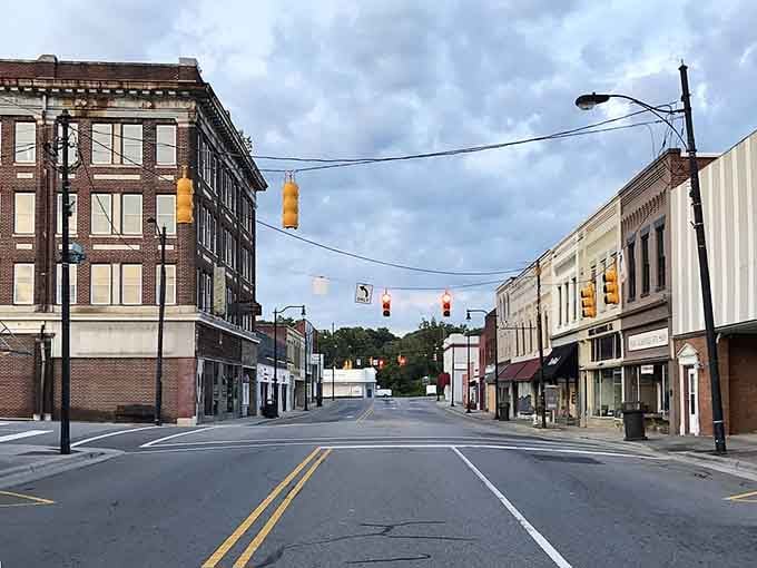 Downtown Eden at dusk &ndash; where traffic jams mean waiting for one car to parallel park and rush hour is just a quaint theory from the big city.