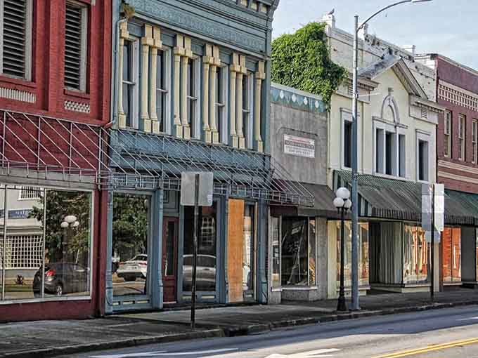 Downtown Bennettsville's historic storefronts stand like a living museum of Southern architecture, where time slows down and your dollar stretches further.