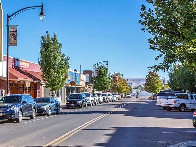Main streets don't get more honest than this—tree-lined and blissfully free of pretension.