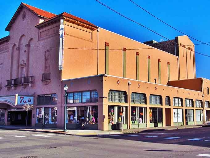 The historic 7th Street Theatre stands as a testament to Hoquiam's golden era, its Spanish-inspired architecture inviting visitors to step back in time.