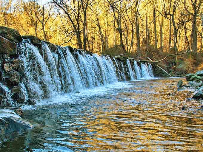 Mother Nature's infinity pool. This cascading waterfall proves Pennsylvania doesn't need mountains to create breathtaking water features.