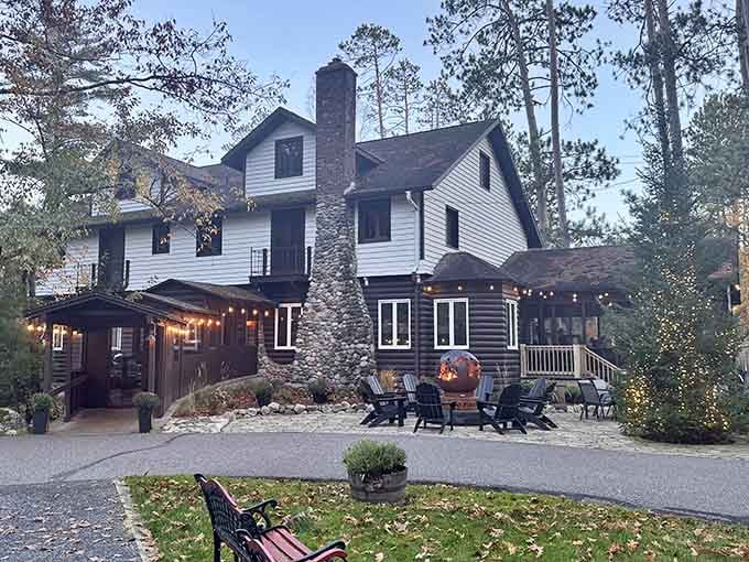 Nestled among towering pines, this charming supper club looks like it sprouted naturally from the Northwoods forest floor.