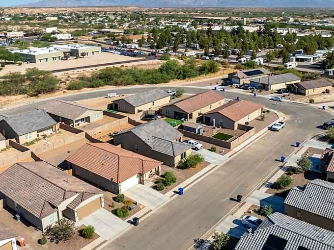 Wide streets and mature trees line this quiet Benson neighborhood where your retirement dollars actually mean something.