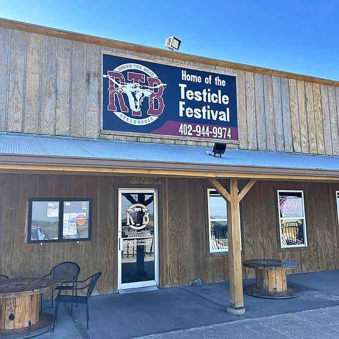 The unassuming wooden exterior proudly announces its unique claim to fame. In Nebraska, the best food experiences often hide behind the most modest facades.
