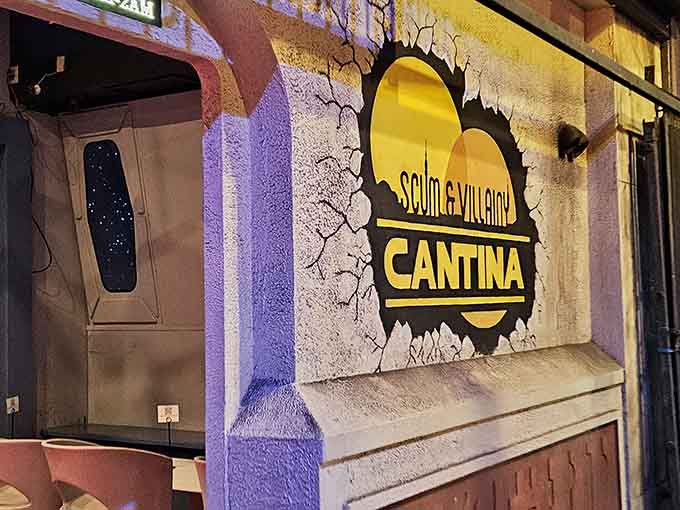 That weathered exterior isn't just for show; it's your portal to a galaxy far, far away right here in Hollywood.