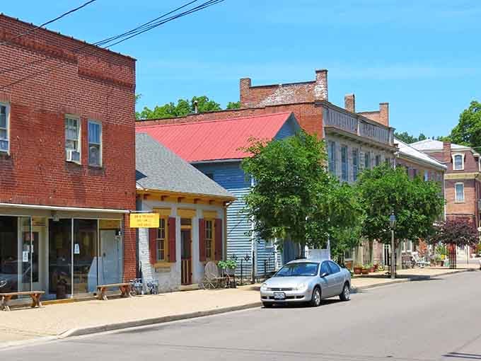 This historic downtown building stands as a testament to Ste. Genevieve's enduring charm and architectural heritage.
