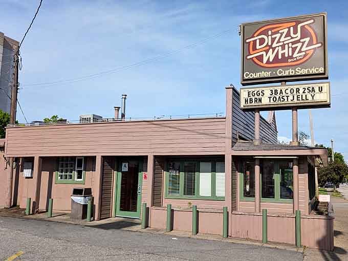 That pink and green exterior isn't trying to be retro, it just never stopped being authentic since 1947.