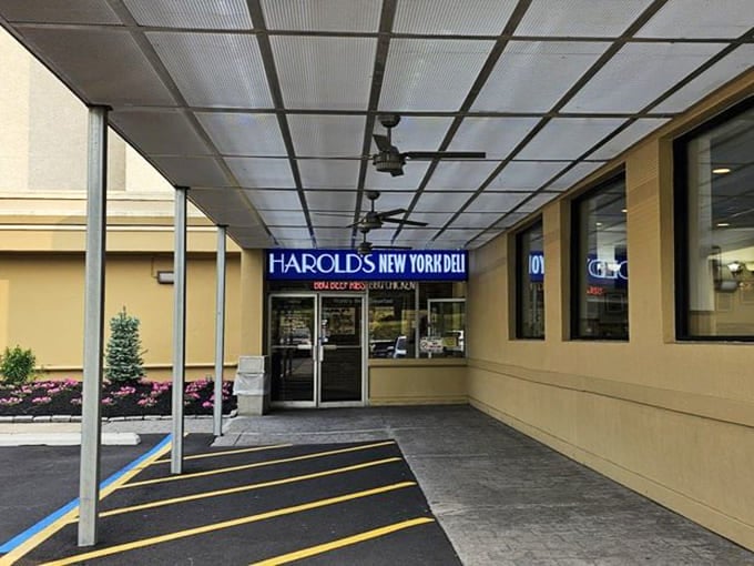 The unassuming entrance hides what might be New Jersey's most gloriously excessive sandwich operation inside.